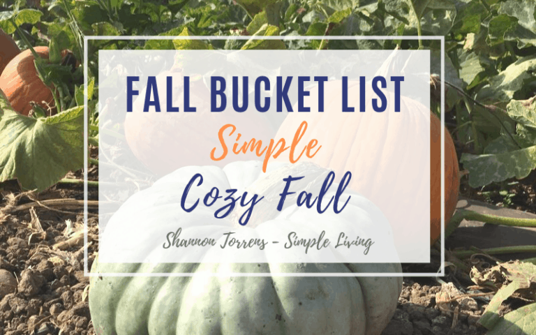 Fall Bucket List - Simple Cozy Fall - Shannon Torrens