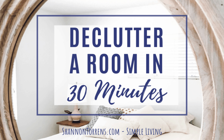 Declutter A Room In 30 Minutes - Shannon Torrens