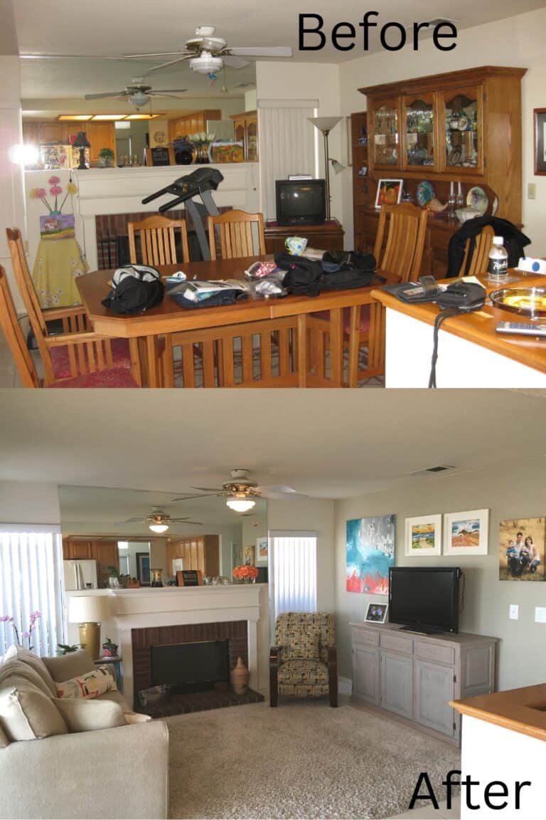 Before and After Decluttering Photos - Shannon Torrens