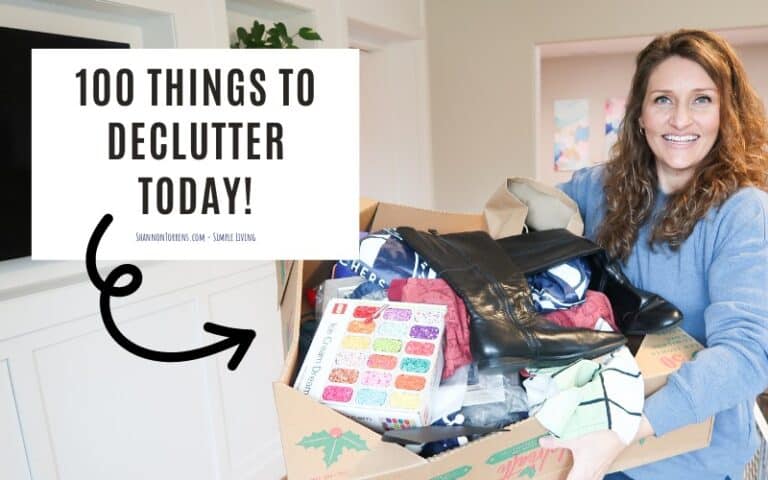 100 Things to Declutter Today! - Shannon Torrens
