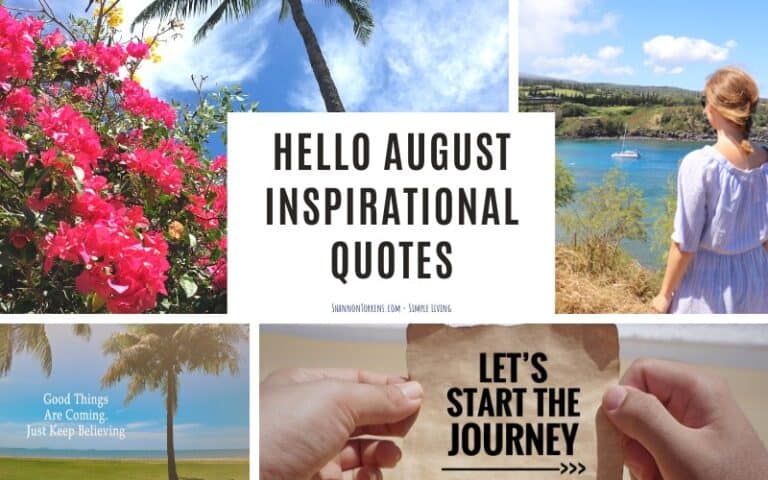 August Inspirational Quotes - Shannon Torrens