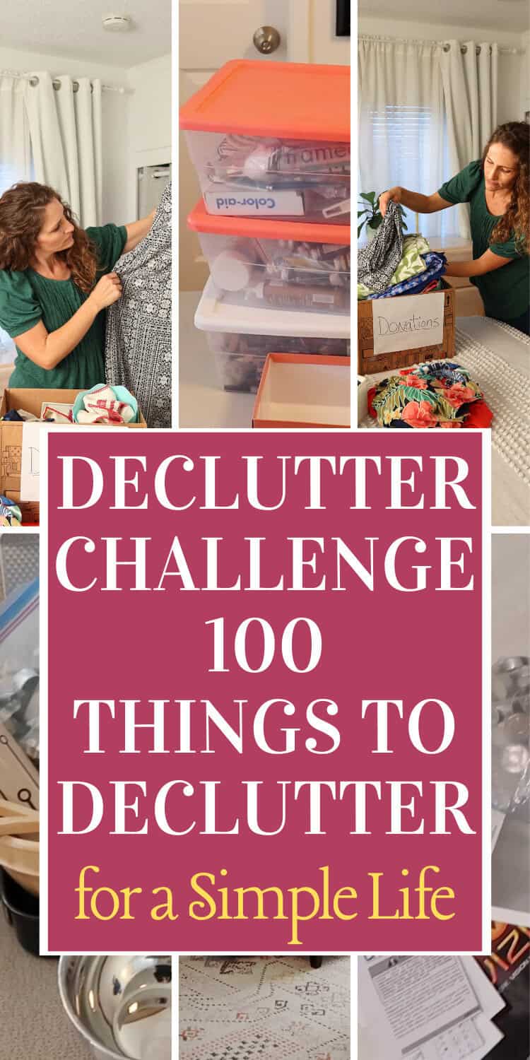 Decluttering Challenge 100 Things to Let Go - Shannon Torrens