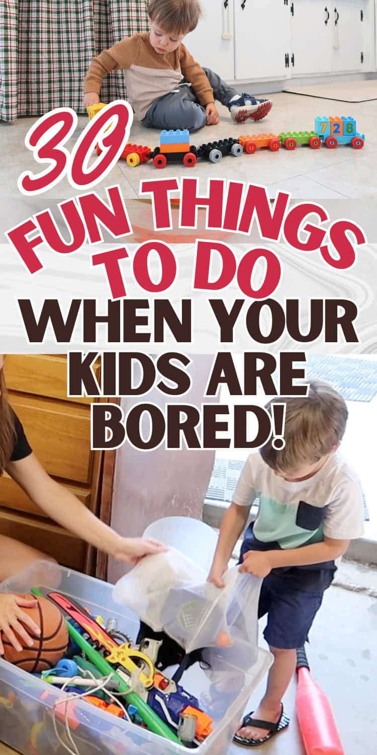 30 Fun Things To Do When Your Kids Are Bored - Shannon Torrens