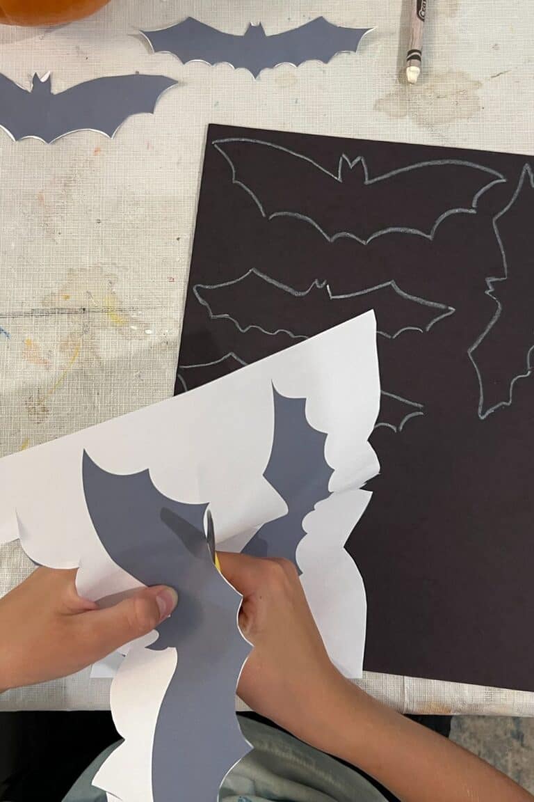 Halloween Paper Bats Decor Craft - Shannon Torrens